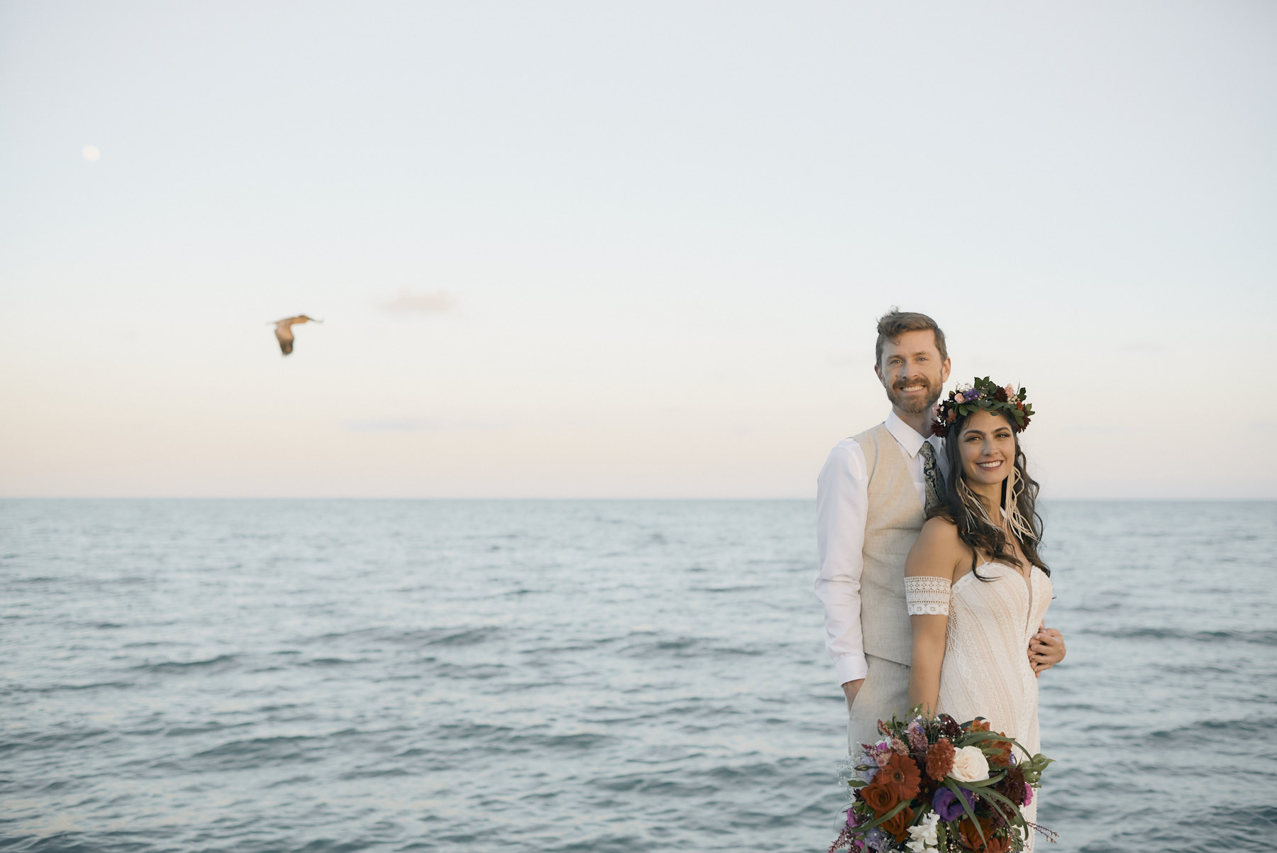 Photos: Boho Beach Wedding at Belize Ocean Club, Belize - LMP Studios ...